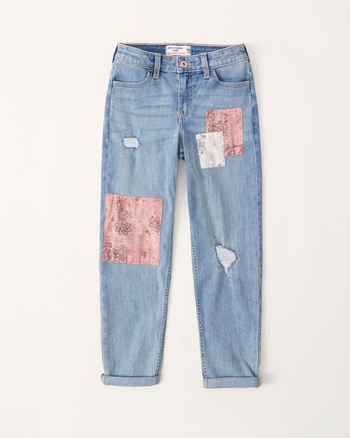 girls high rise mini mom jeans | girls clearance | Abercrombie.com
