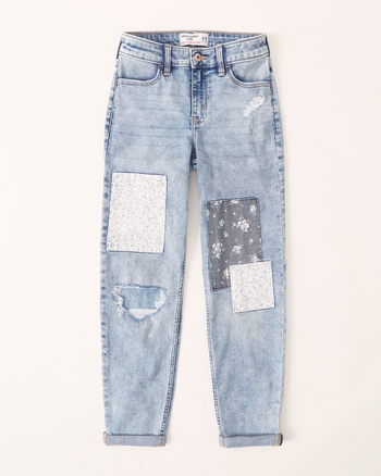 girls high rise mini mom jeans | girls clearance | Abercrombie.com