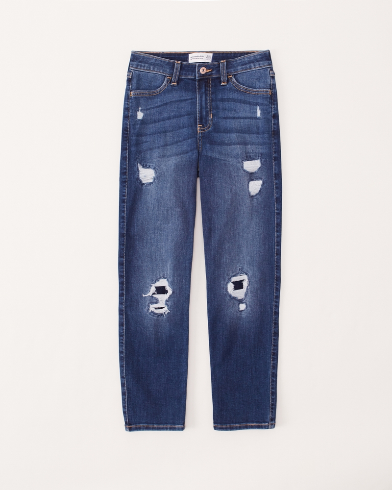 girls high rise mini mom jeans | girls clearance | Abercrombie.com
