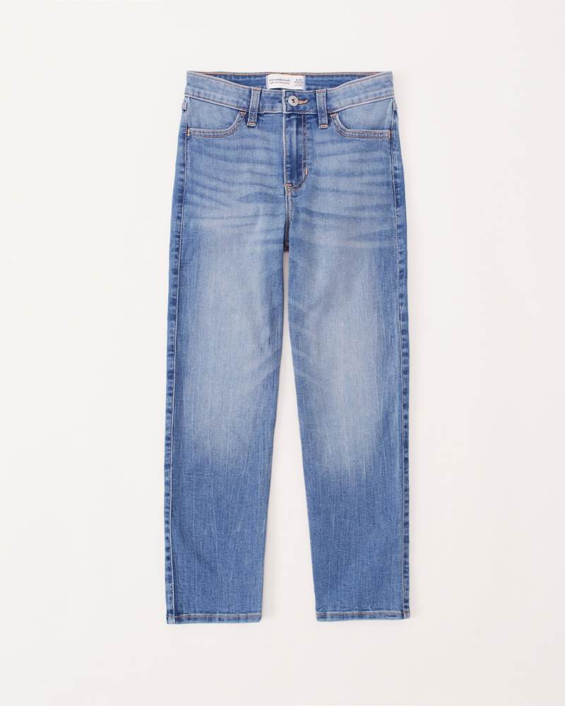 girls high rise mini mom jeans | girls sale | Abercrombie.com