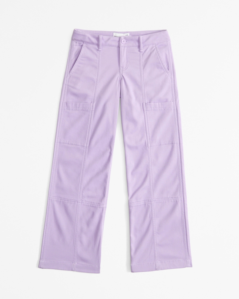 girls low rise baggy cargo pants | girls bottoms | Abercrombie.com