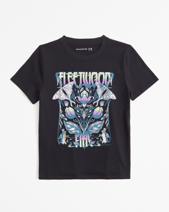 girls oversized fleetwood mac graphic tee | girls sale | Abercrombie.com