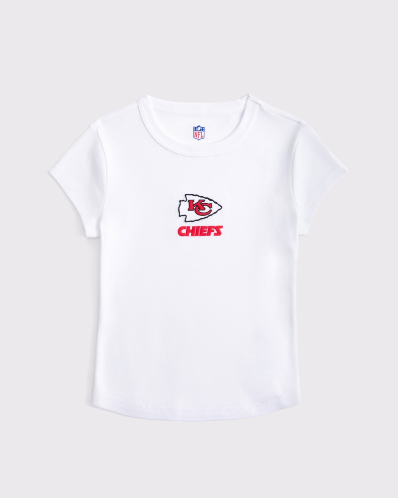 girls kansas city chiefs graphic baby tee | girls tops | Abercrombie.com