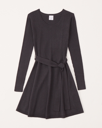 girls ribbed belted sweater dress | girls dresses & rompers ...