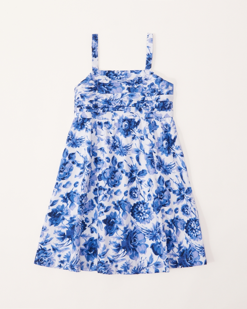 girls ruched poplin dress | girls dresses & rompers | Abercrombie.com
