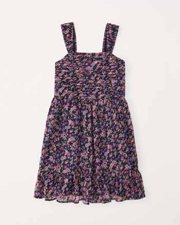 girls ruched chiffon dress | girls clearance | Abercrombie.com