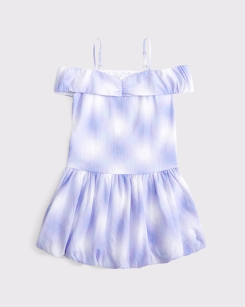 girls drop-waist bubble hem mini dress | girls clearance | Abercrombie.com
