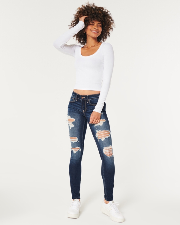 Womens Super Skinny Jeans Hollister Co